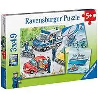 Ravensburger puzzle Dečije puzle - 3x49 - Police in Action 3x49 delova RA09221