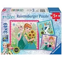 Ravensburger puzzle Dečije puzle - 3x49 - Disney - Frozen - Frozen Fever 3x49 delova RA09356