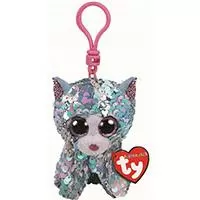 TY Beanie Boos Privezak Plišana igračka Svetlucava mačka Whimsy 35308