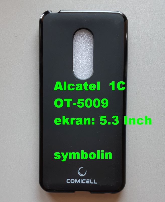 TPU Maska PUDDING Alcatel OT-5009, Alcatel 1C, crna