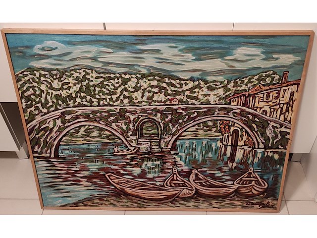 Slika - Čamci pod mostom
