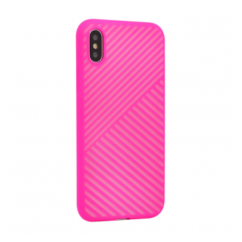 Maska Twill za iPhone X hot pink