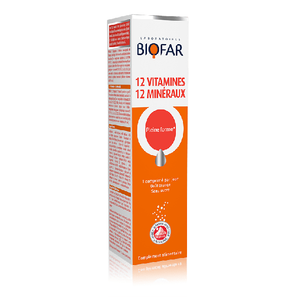Biofar 12 vitamina +12 minerala šumeće tablete 20 komada