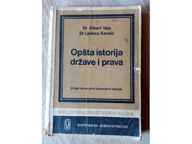 Opšta istorija države i prava -Vajs, Kandić (RK)