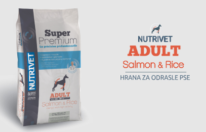 Nutrivet: Super Premium: ADULT Salmon & Rice 15kg