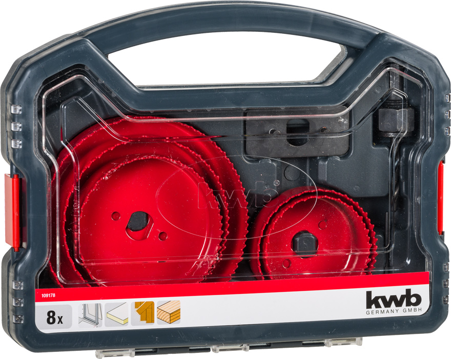 KWB 49109178 PWRBox set krunastih testera, 8 delova