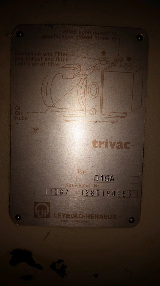 Leybolt TRIVAC D16A Vakum Pumpa