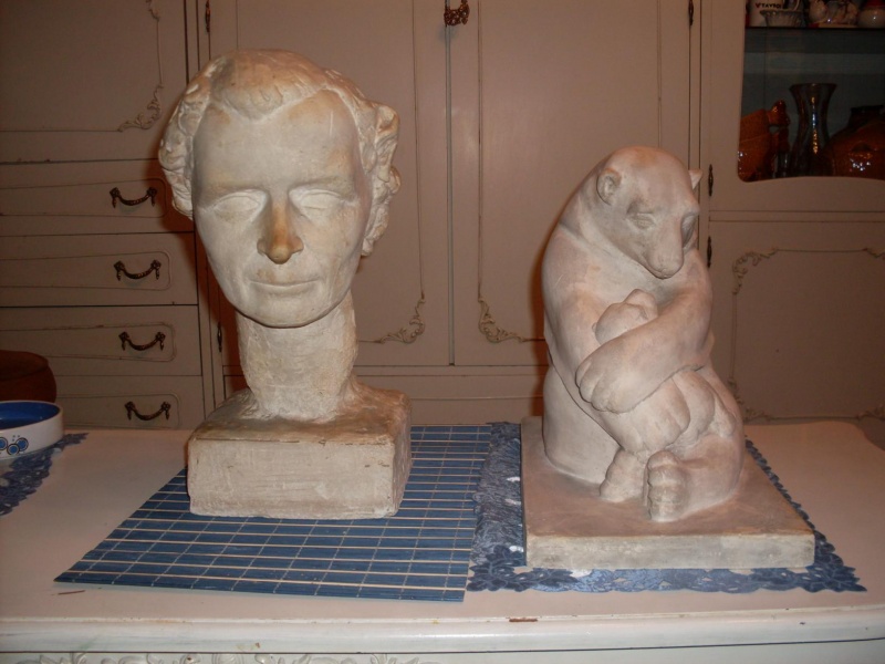 Risto Stijovic skulptura Materinstvo i skulptura glava zene