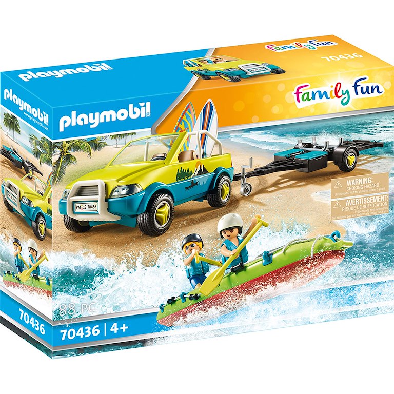 Playmobil Family Fun Automobil sa kanuom