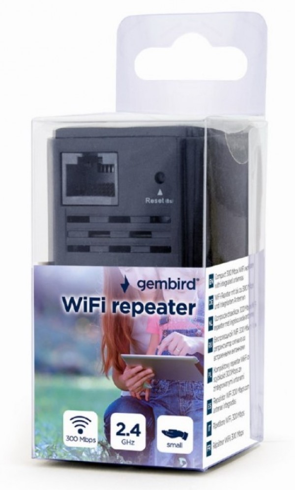 WNP-RP300-03-BKGembird WiFi ripiter/ruter 300Mbps, 2x3dBi, RF pwr
