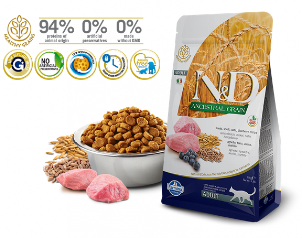 N&D Suva hrana LG Cat Lamb&Blueberry 10kg