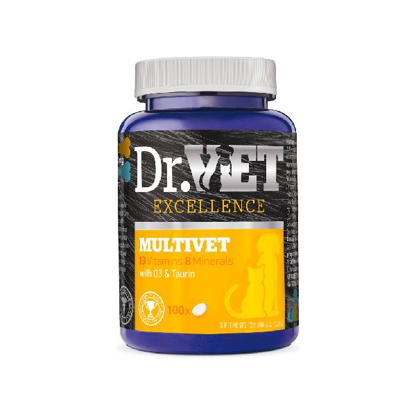 Dr. Vet Multivet, vitaminsko mineralni dodatak u ishrani pasa i mačaka - 100g - 100kom