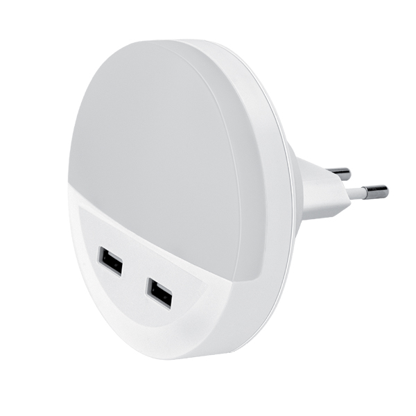 Led noćna lampa sa 2XUSB 0.5W 3000K Elmark 99USB2