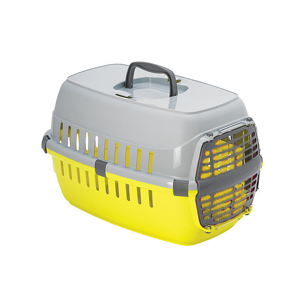 Moderna Road Runner Plastic Door, limun žuti transporter za mačke i male pse - L 48,5 x W 32,3 x H 30,1 cm