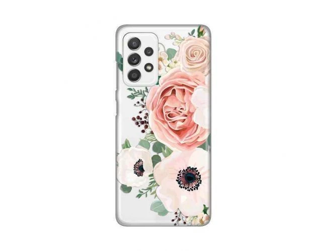 3G Print Skin zaštitna maska za telefon Samsung A525F/A526B Galaxy A52 4G/5G (EU) Luxury Pink Flowers