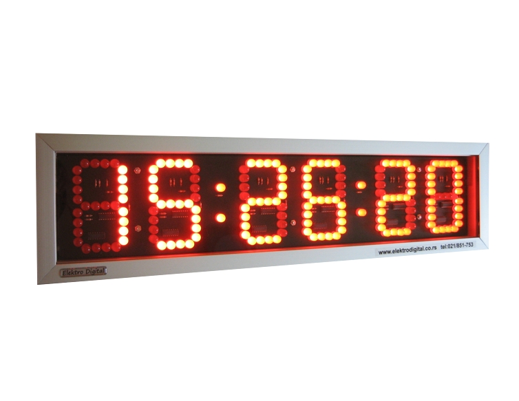 Digitalni led sat sa šest brojeva Tip:CL100-6D+