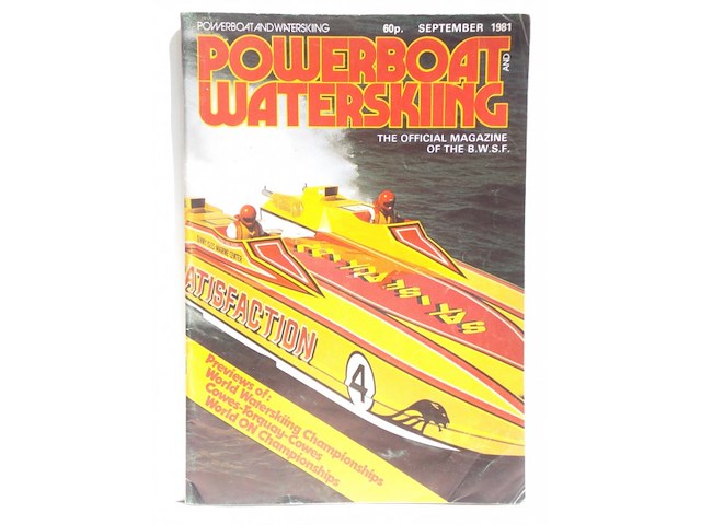 Powerboat Waterskiing magazine september 1981.