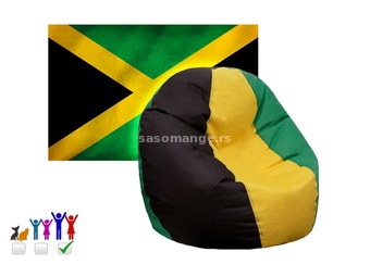 Lazy Bag (Veliki za odrasle 120cm ) Eko koža, Jamaica