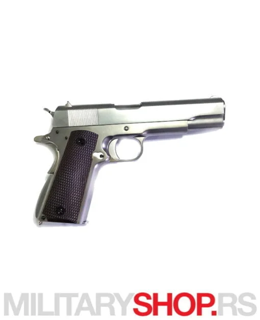 Airsoft pištolj WE Colt 1911 Mat Hrom
