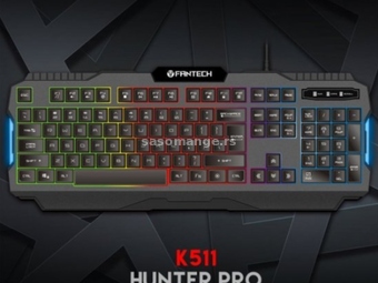 Tastatura Gaming Fantech K511 Hunter Pro crna