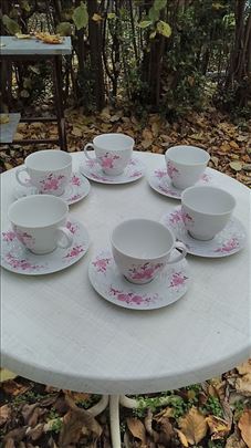 Porcelanski set za čaj/kafu, za šest osoba