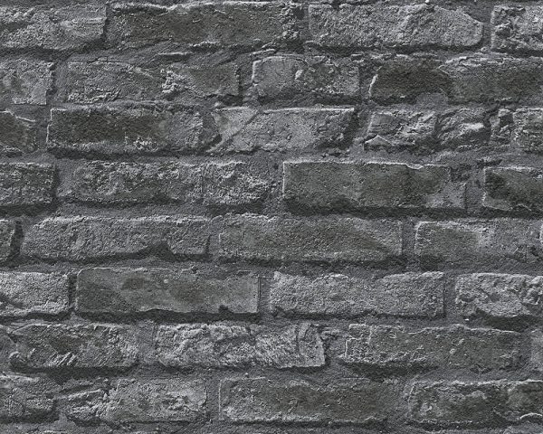 A.S. Création Wallpaper «Stone, Cottage, Black, Grey» 954701