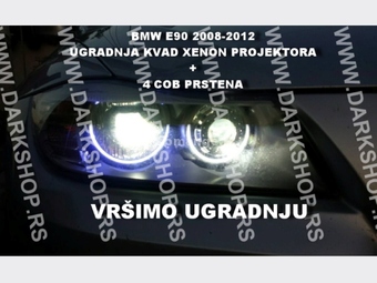 Bmw e90 od 2008-2012 ugradnja kvad xenon projektora