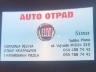 Prag - sajtna za Fiat Tipo od 2014. do 2020. god.