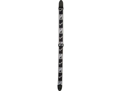 Fender PRIBOR 2" Monogrammed Strap. Black/Light Grey/Dark Grey