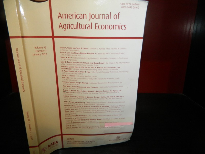 American Journal of Agricultural economics