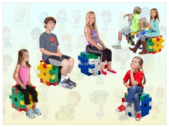 Stolice za decu (set od 5kom) od BIG PUZZLE kocki 30kom