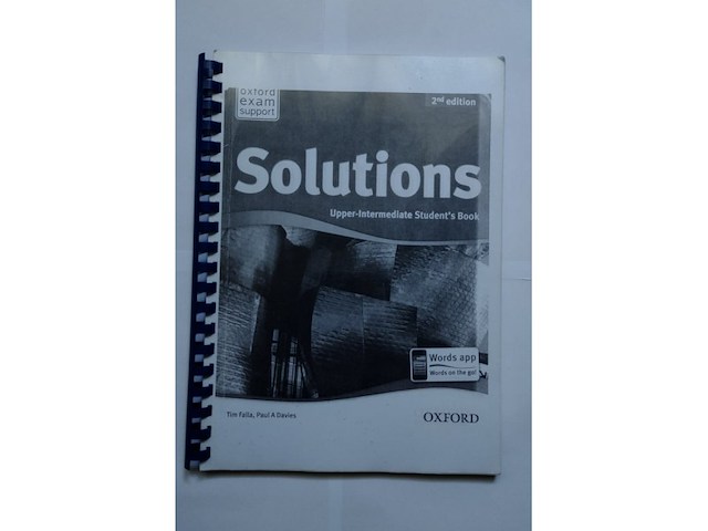 Solutions Upper-Intermediate Studentd book 2nd edition