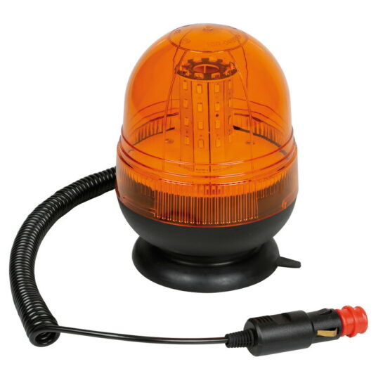 Rotacija LED 12/24V, 40 LED dioda, narandžasta magnetna i vakuum – Lampa 72997