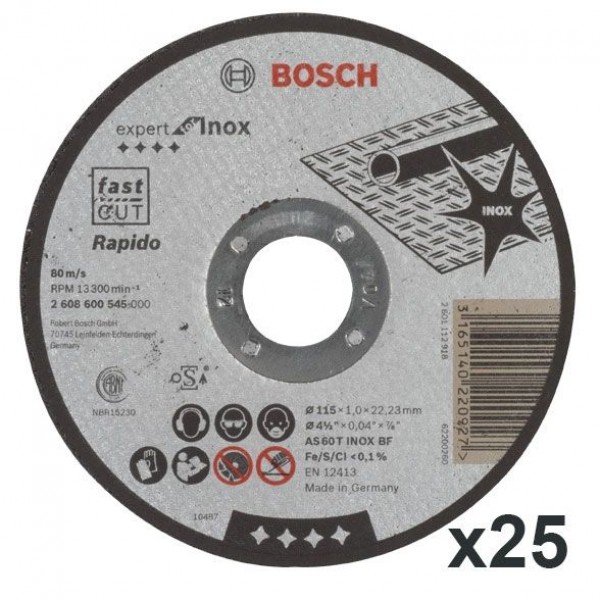 Bosch Rez. Ploca 115x1.6 Standard Inox