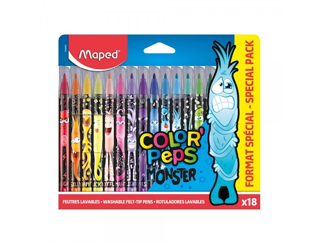 FLOMASTERI MAPED COLOR`PEPS MONSTER