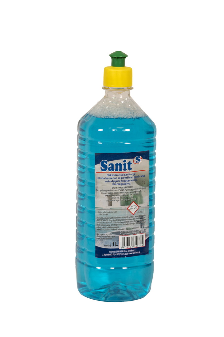 SANIT-Tečno sredstvo za čišćenje sanitarija i uklanjanje vodenog kamenca u bazenima
