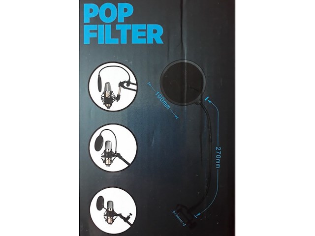 Pop Filter za Studijski  Mikrofon