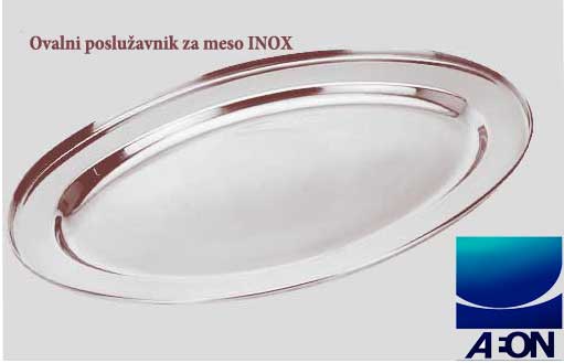 OVAL ZA MESO INOX 25X16CM