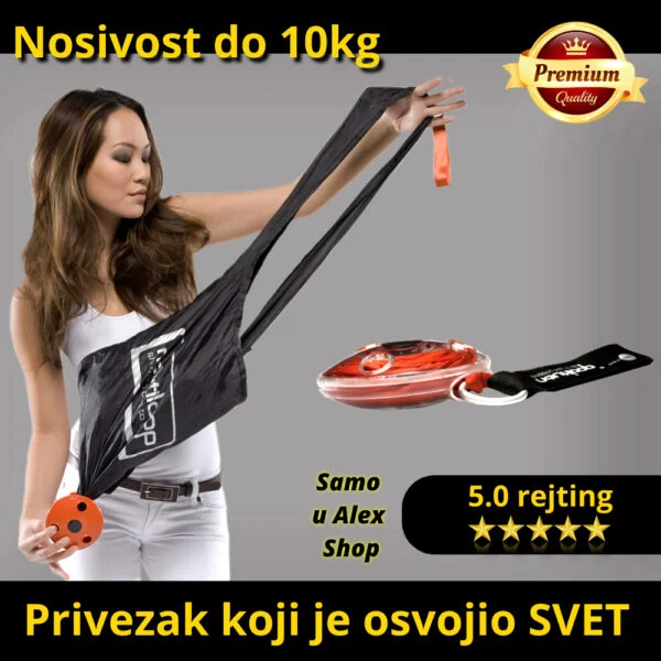 praktična sklopiva roll up privezak – torba za šoping