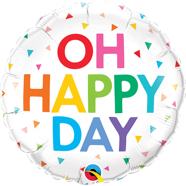 10200
18″ Foil Oh Happy Day Rainbow Confetti