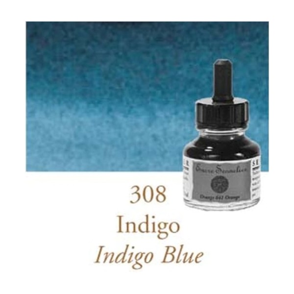 Sennelier Sennelier Artist ink 30 ml Jar - 1 fl oz Indigo Blue