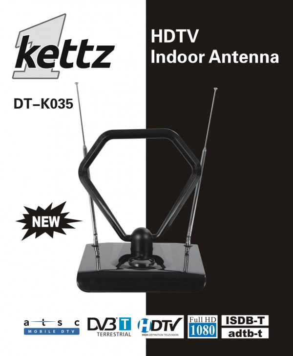 Kettz DT-K035 Sobna TV/FM antena + pojačivač