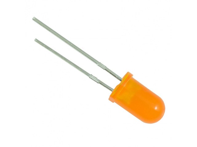 LED dioda 5mm narandžasta difuzna-100 komada