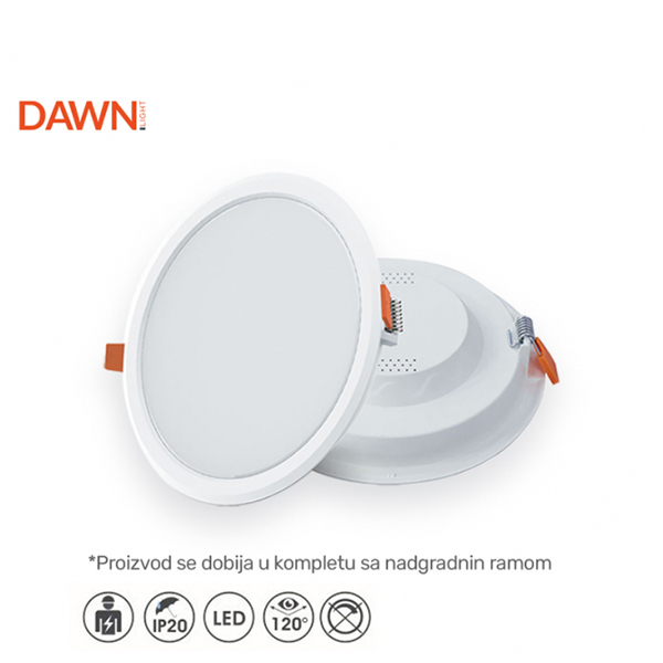 Led panel ugradni KNC1 12W 960Lm 6500K Dawn 201275