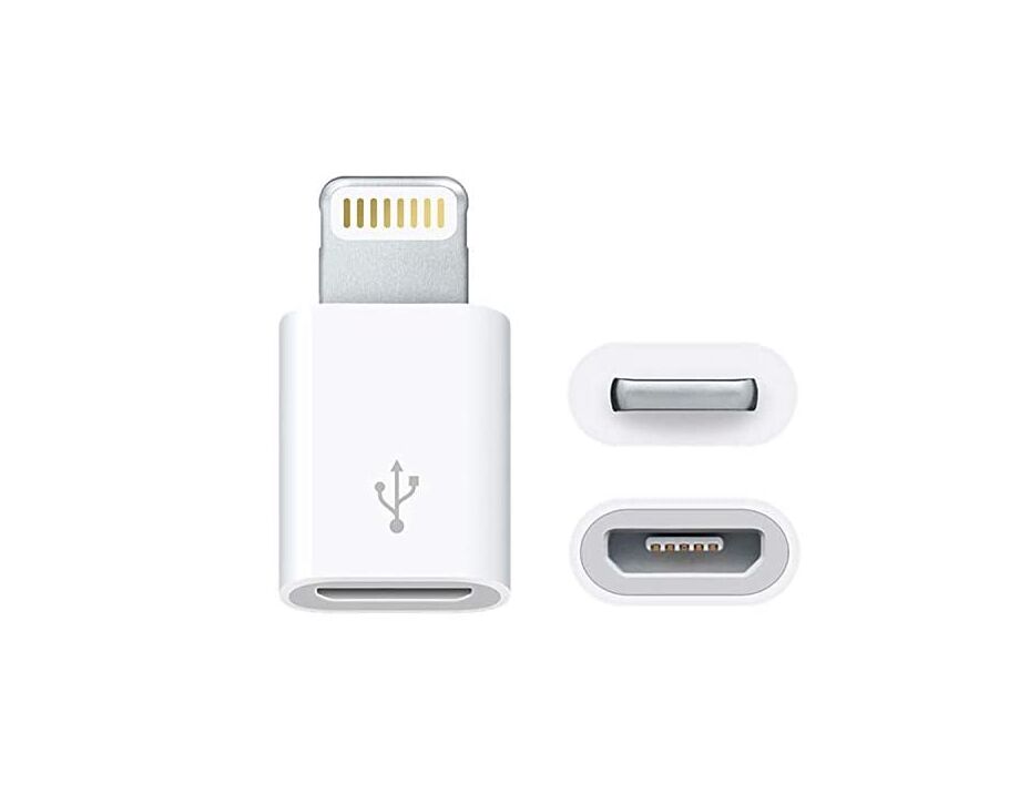 Adapter OTG micro USB na iPhone lightning beli