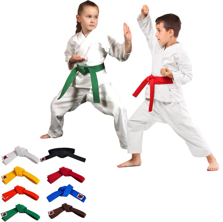 1 Deciji karate kimono SA POJASOM u boji po želji – početnički