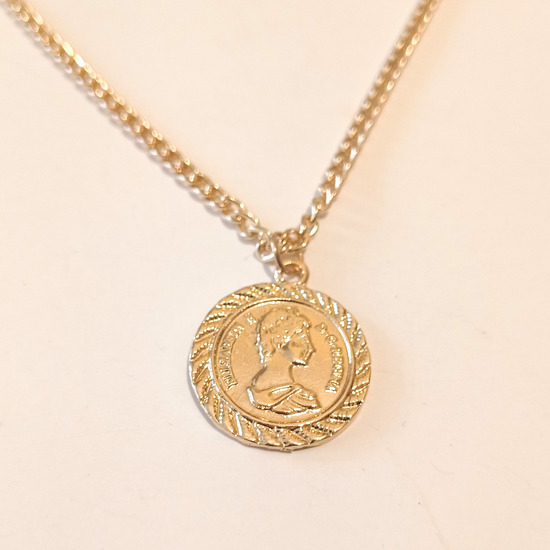 Ogrlica medaljon novčić