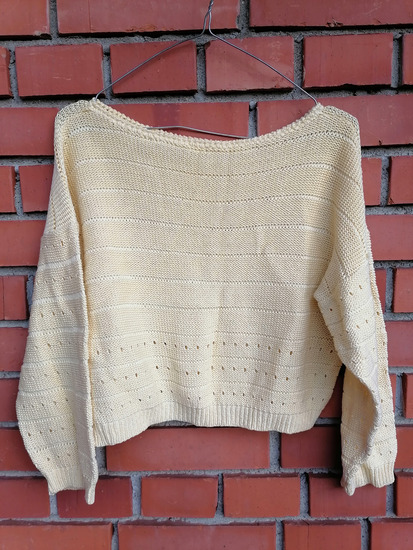 Crop žuti džemper
