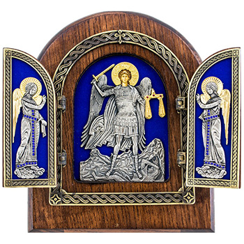 Triptih Sveti Arhangel Mihailo 22x18cm