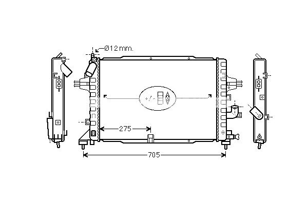 Hladnjak vode 550908-3 - Opel Astra 03-14